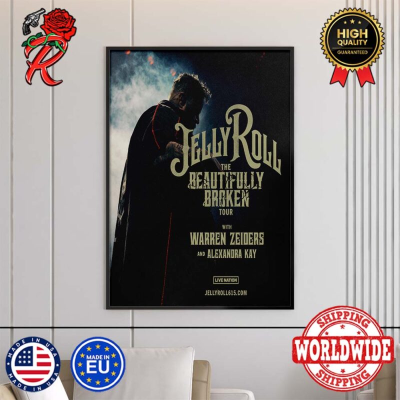 Jerry Roll The Beautifully Broken Tour 2024 Home Decor Poster Canvas ...