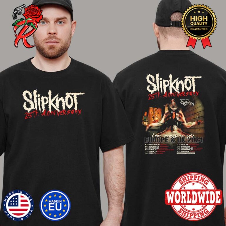 Slipknot 2024 Tour Merch Tee For Baltimore MD At CFG Bank Arena On ...