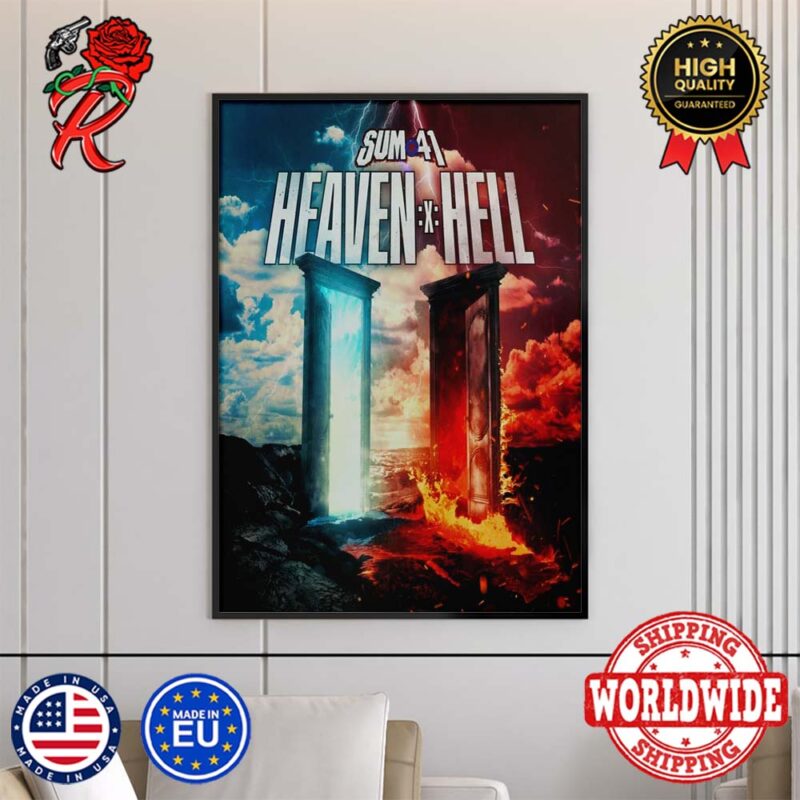 Sum 41 Heaven x Hell Final Album Artwork Vinyl Cover Home Decor Poster ...