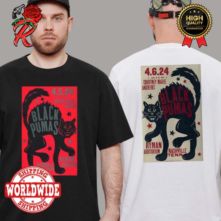 Black Pumas Ryman Auditorium Nashville TN Show April 5 And 6 2024 ...