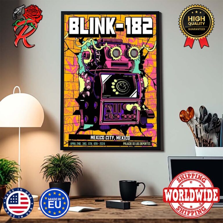 Blink 182 Poster For Quincy WA At The Gorge 2024 Limited Edition On ...