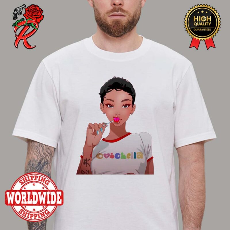 Coi Leray First Time In Coachella 2024 Coichella Anime Style Unisex T ...