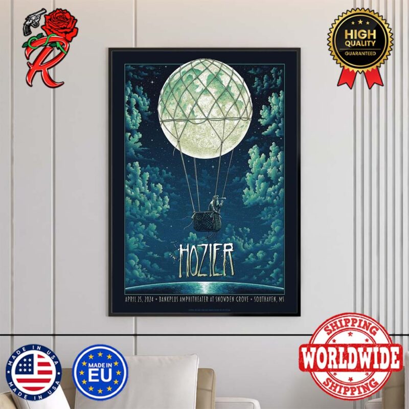 Tonight Hozier Concert Poster For Charlotte At PNC Music Pavilion On ...