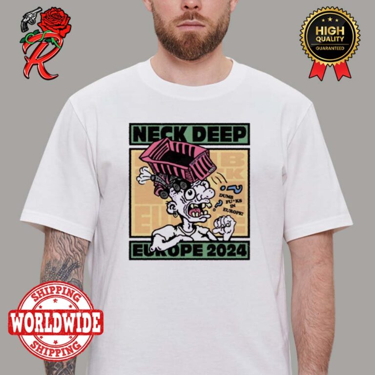 Neck Deep Summer Merch Collection 2024 Star Potrait Band Photo Unisex T ...