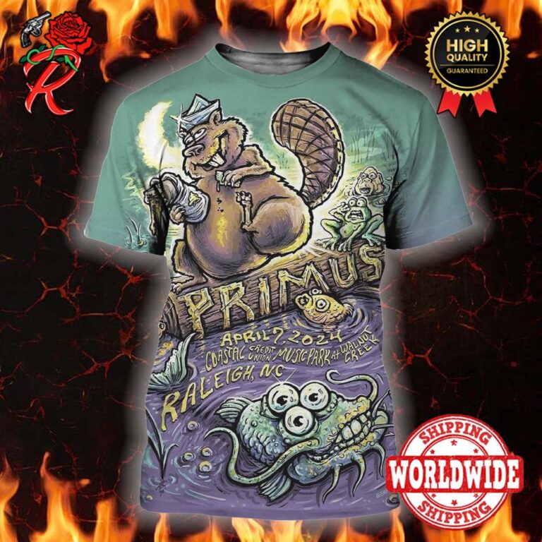 Primus Tonight Poster For Raleigh NC On April 7th 2024 At Costal Credit ...