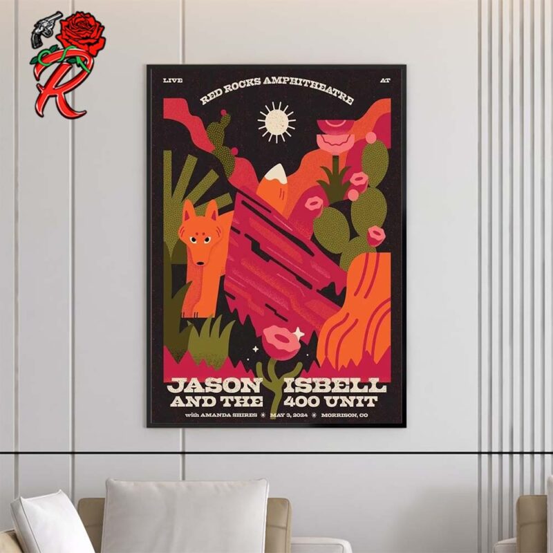 Jason Isbell And The 400 Unit Poster For The Show At Red Rocks ...