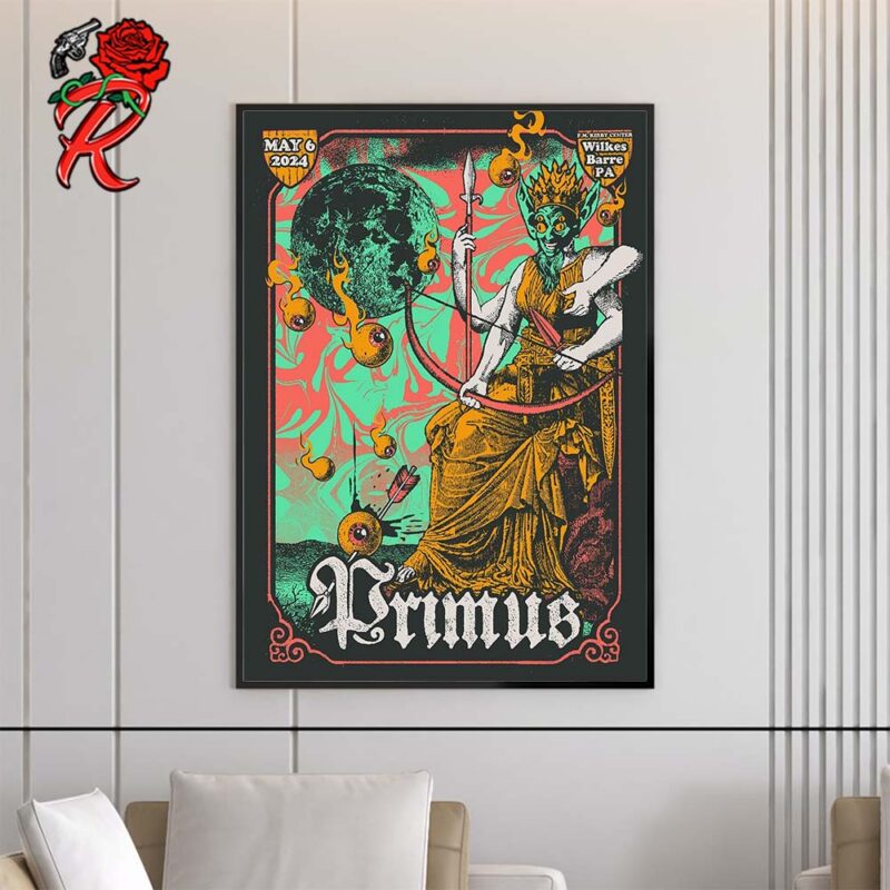 Primus Poster Tonight Show At FM Kirby Center In Wilkes Barre PA On May ...