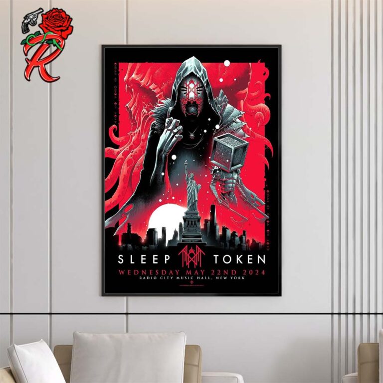Sleep Token Limited Edition Poster At Radio City Music Hall New York On ...
