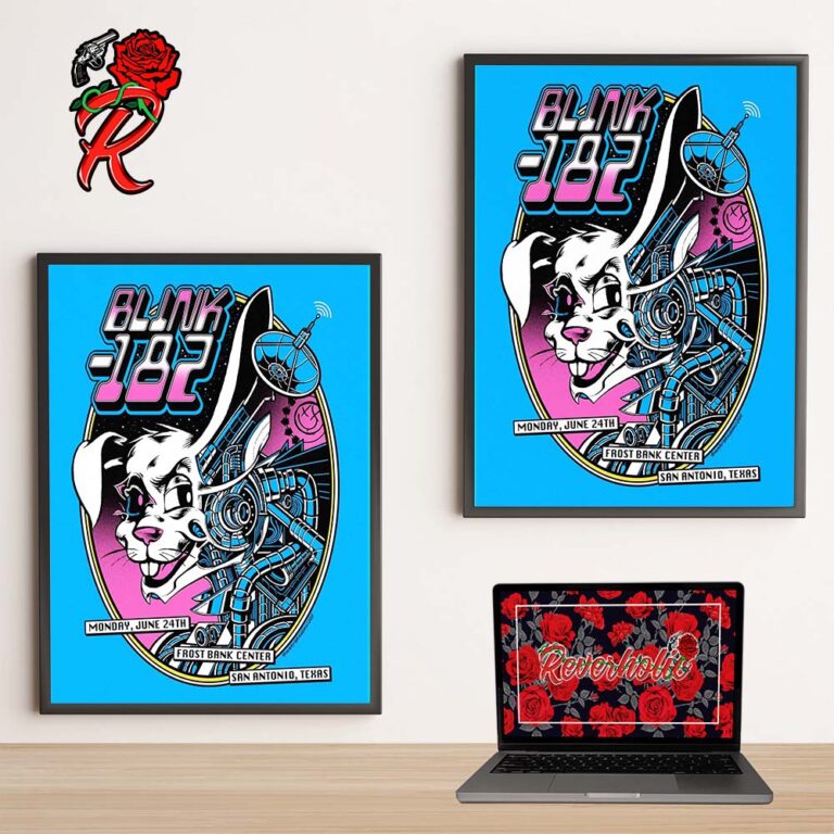 Blink 182 City Merch Poster For The Show At Sofi Stadium In Inglewood ...