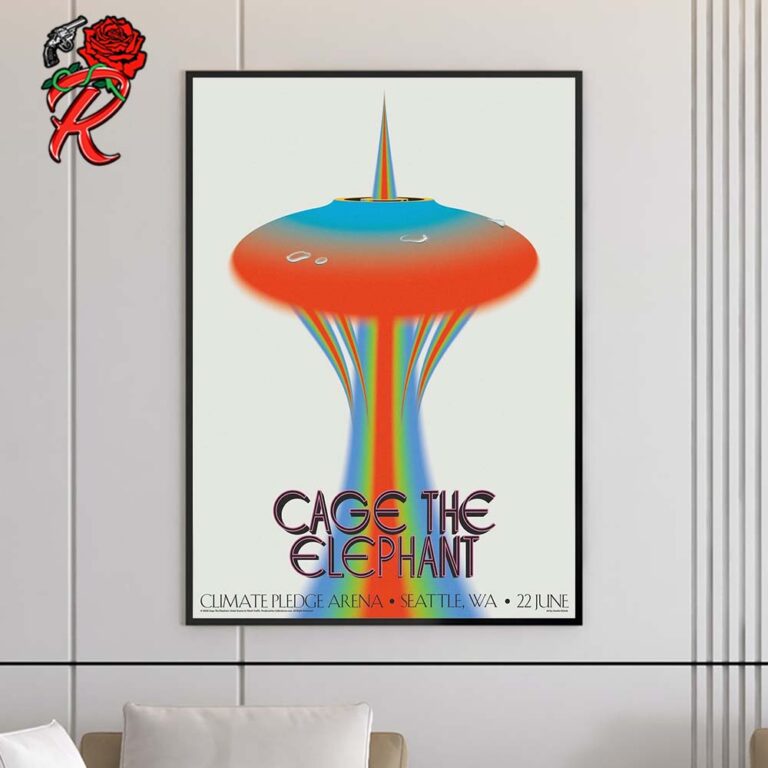 Cage The Elephant Poster For The Show In Seattle WA At Climate Pledge ...
