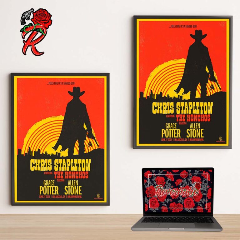 Chris Stapleton Vintage Style Western Movie Poster For The Show At The ...