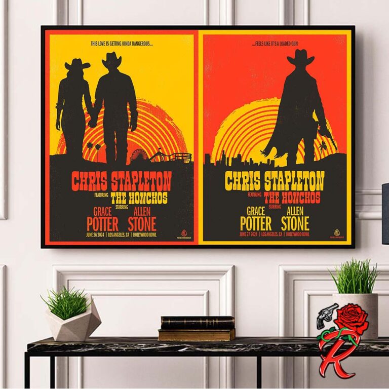 Chris Stapleton Vintage Style Western Movie Poster For The Show At The ...