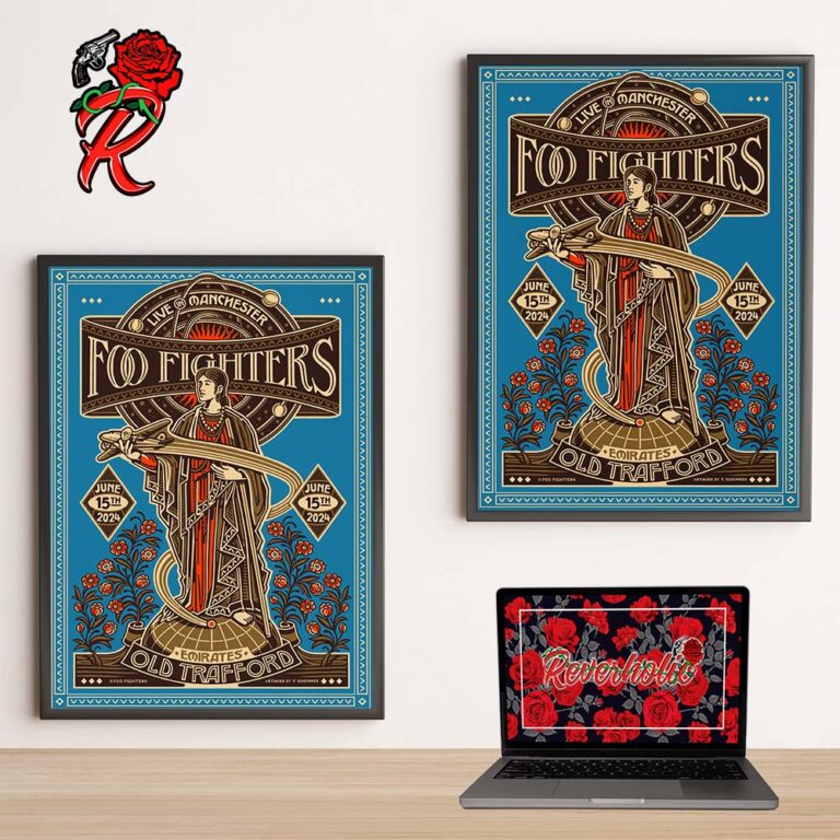 Foo Fighters Tonight Poster For Dos Equis Pavilion In Dallas Texas On ...