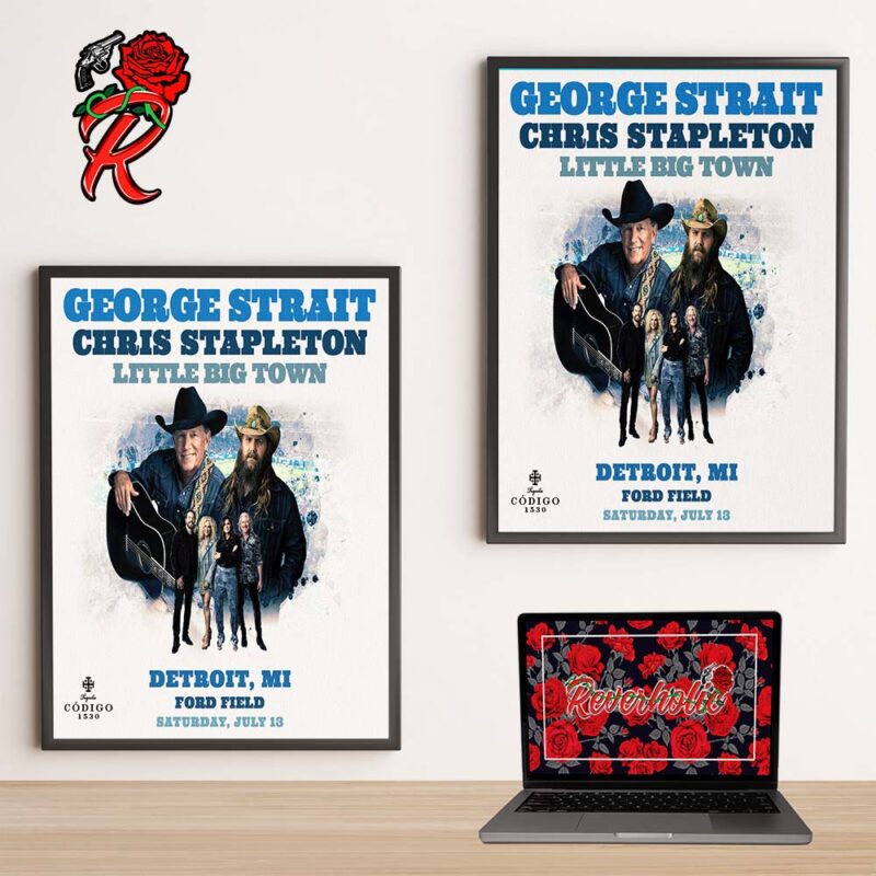 George Strait The King At Rice Eccles Stadium Event Poster With Chris ...