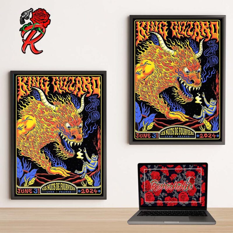 King Gizzard And The Lizard Wizard Poster For Bristol UK Concert At ...