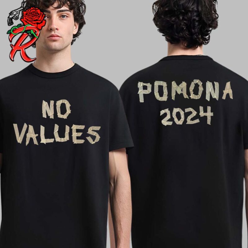 No Values 2024 At Ponoma California Tape Logo Tee - Reverholic