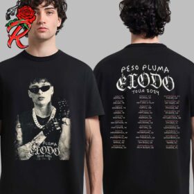 Peso Pluma Exodo Tour 2024 Merch Tour Dates Two Sides Print Unisex T ...