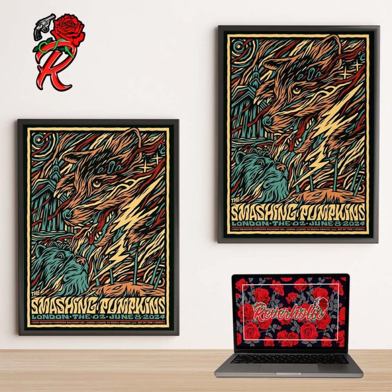 The Smashing Pumpkins Paris France Concert Poster At Accor Arena On 16 ...