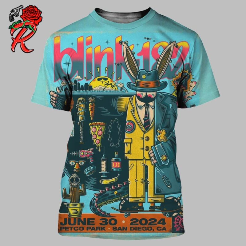 Blink 182 Poster For Quincy WA At The Gorge 2024 Limited Edition On ...