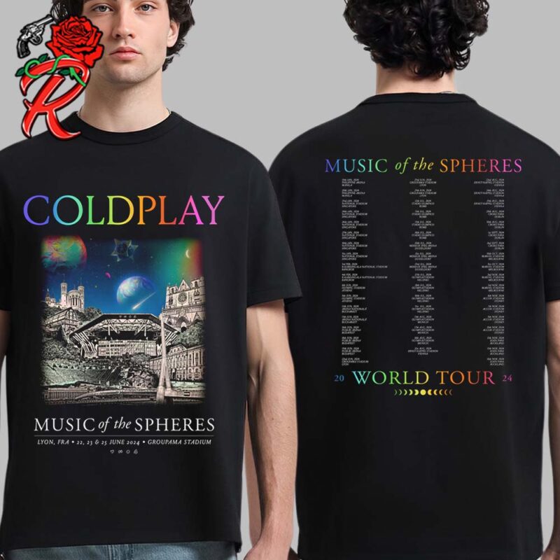 Coldplay Lyon France June 2024 Music Of The Spheres Tour Poster At ...