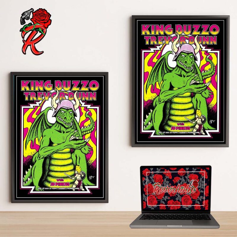 King Buzzo and Trevor Dunn With JD Pinkus Poster Art For The Gig At ...