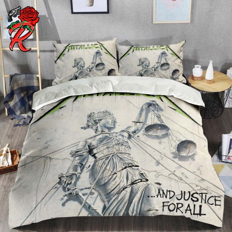 Metallica And Justice For All Album Cover Bedding Set - Reverholic