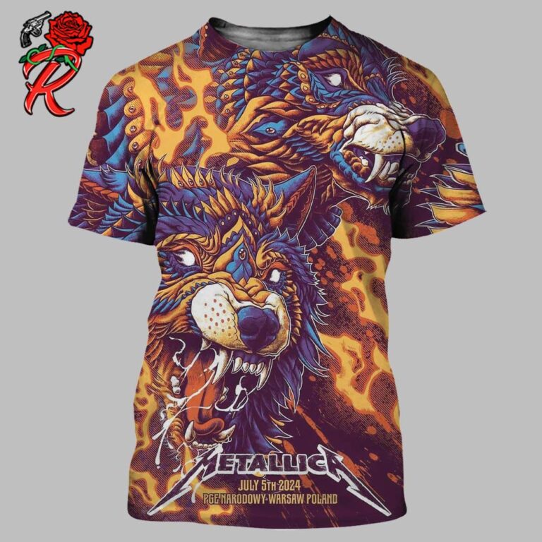 Metallica M72 Warsaw Poland Night 1 Merch Poster For The Shows At PGE ...