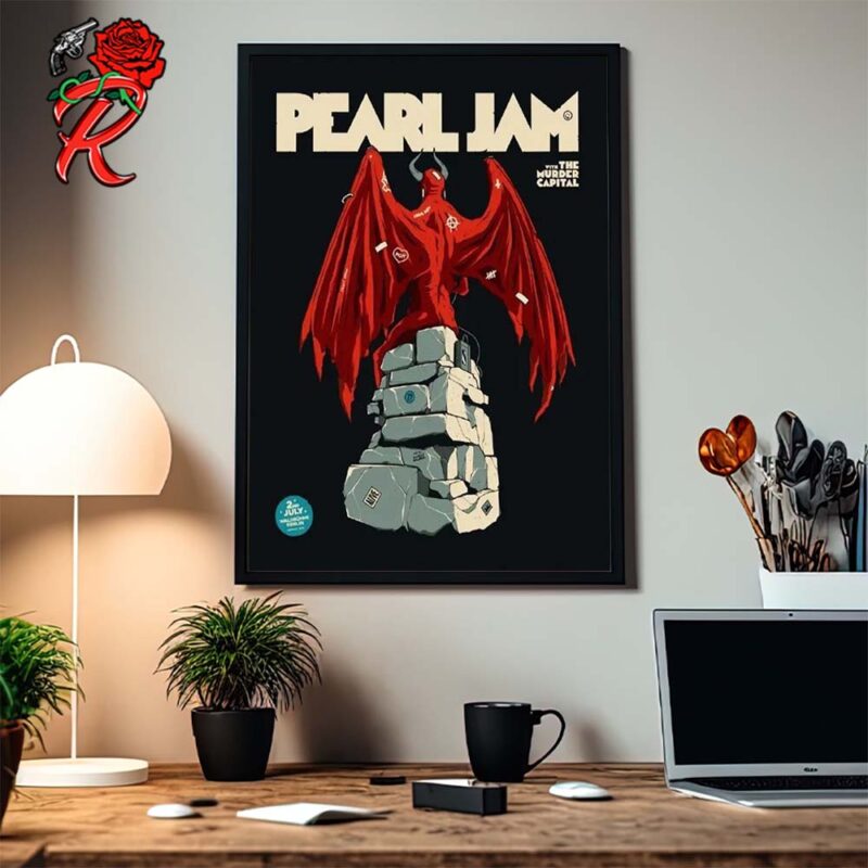 Pearl Jam With The Murder Capital Poster For The Berlin Waldbuhne Show ...