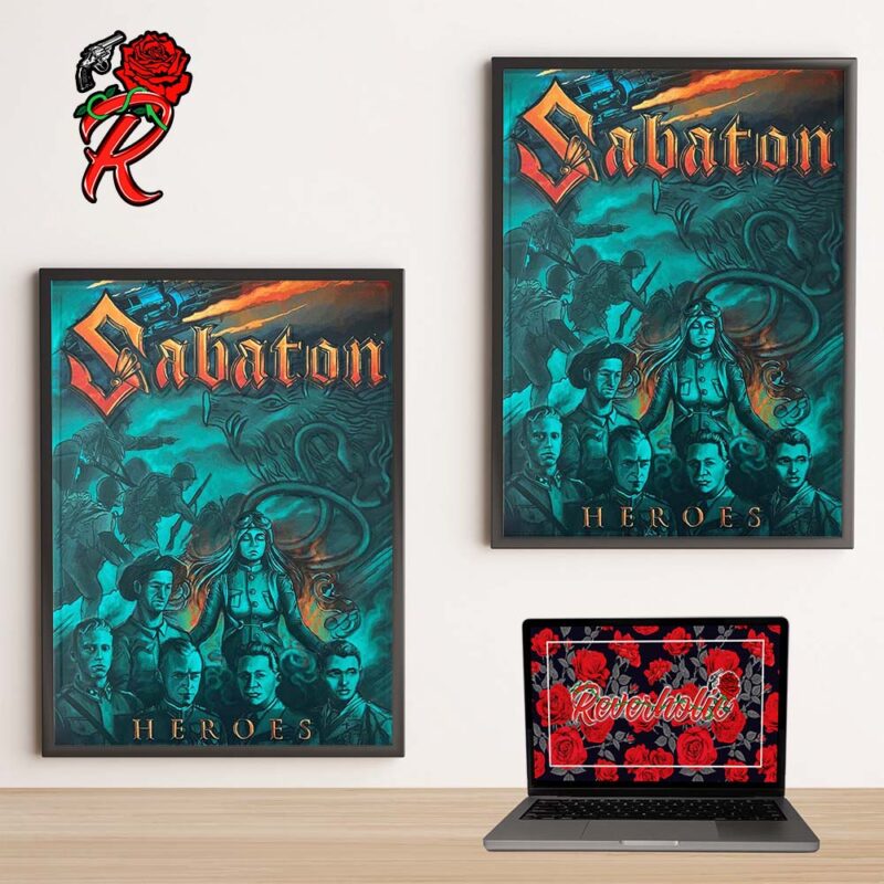 Sabaton Heroes Album 25th Anniversary Year Home Decor Poster Canvas ...