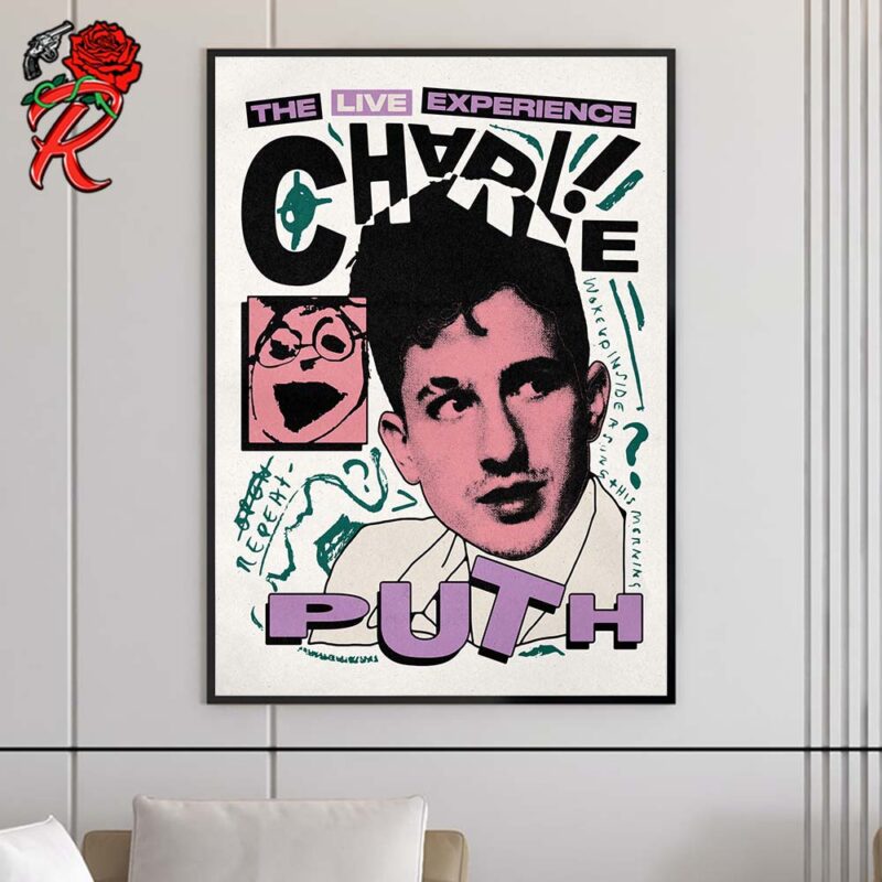 Charlie Puth The Live Experience 2024 Tour Home Decor Poster Canvas ...