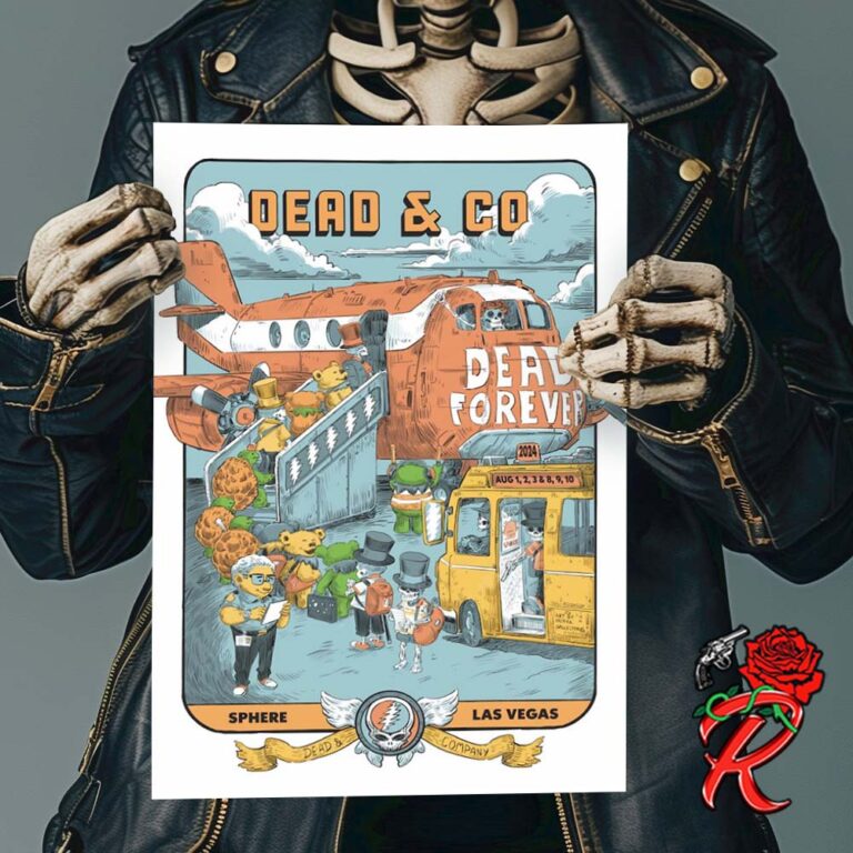 Dead And Company Dead Forever Poster For The Gig At Sphere In Las Vegas ...