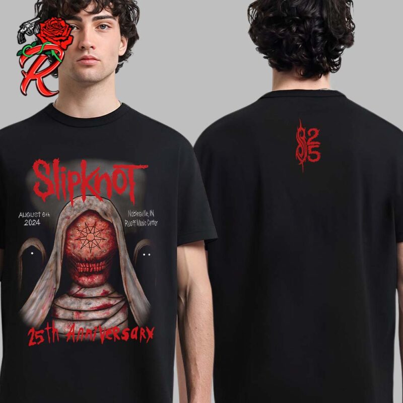 Slipknot 25th Anniversary 2024 Tour Tee Merch In Noblesville IN At ...