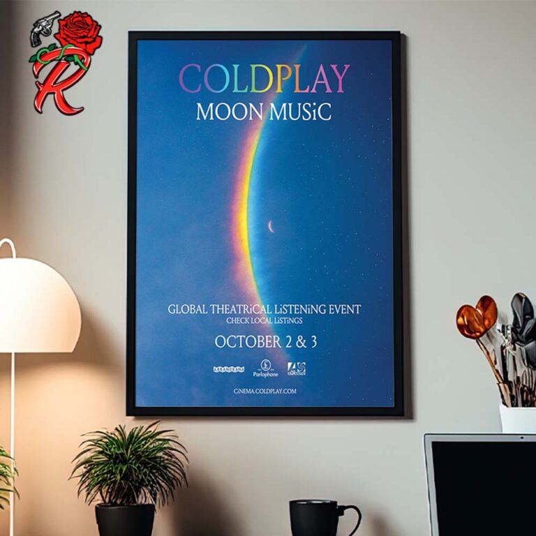 Coldplay Lyon France June 2024 Music Of The Spheres Tour Poster At ...