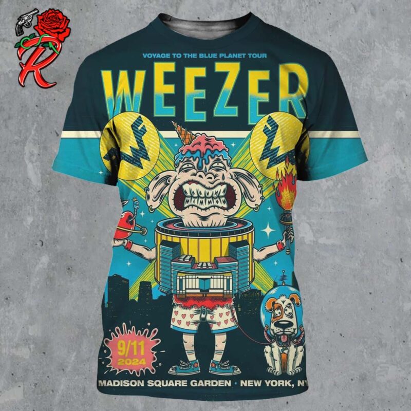 Weezer Voyage To The Blue Planet Gig Poster For Show In Columbus Ohio ...
