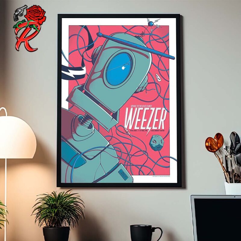 Weezer Voyage To The Blue Planet Gig Poster For Show In Columbus Ohio ...