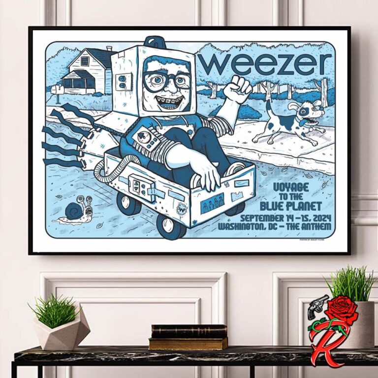 Weezer Poster For Show At Madison Square Garden In New York On ...