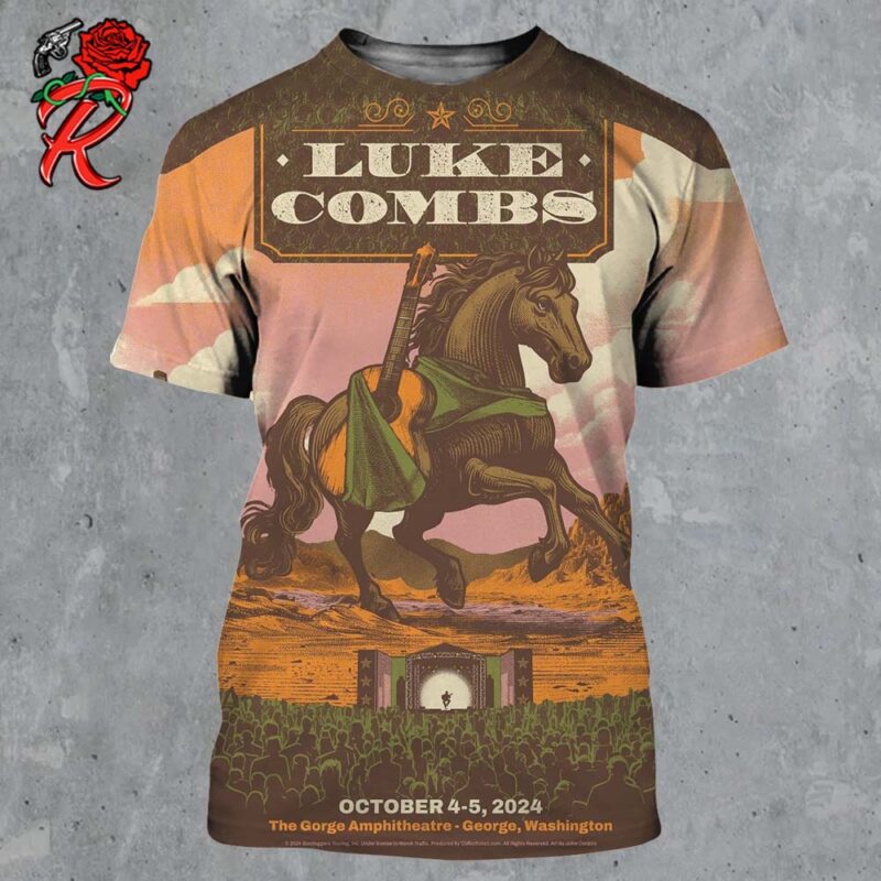 Luke Combs Poster For Two Concert On July 7 And 8 In Salt Lake City ...