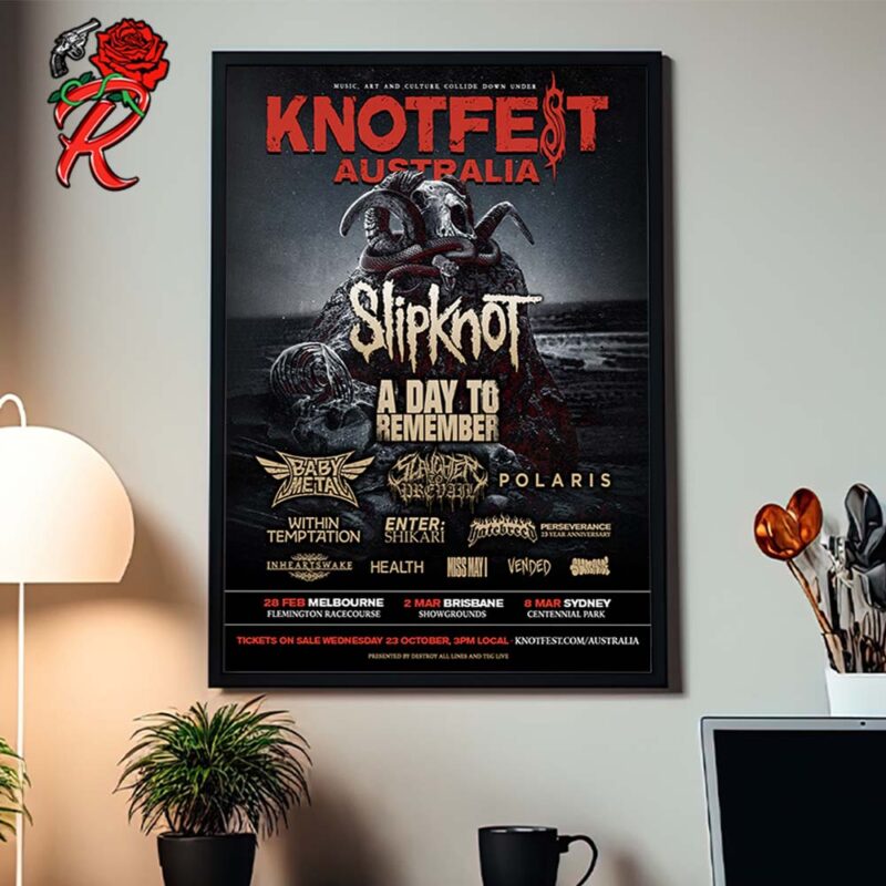 Slipknot Knotfest Australia 2025 Music Art And Culture Collide Down ...
