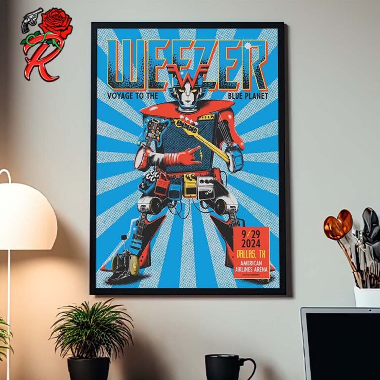 Weezer Voyage To The Blue Planet Gig Poster For Show In Columbus Ohio ...