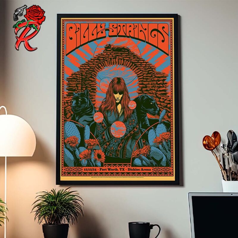 Billy Strings Poster For Show In Fort Worth Texas At Dickies Arena On ...