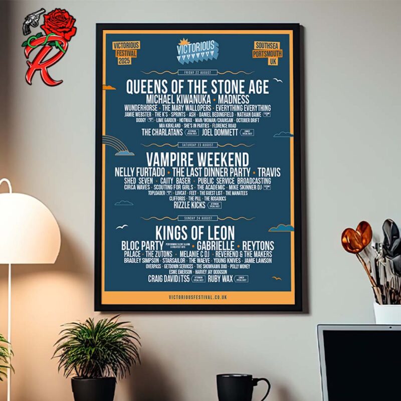 Official Victorious Festival 2025 Poster In Southsea Portsmouth UK ...