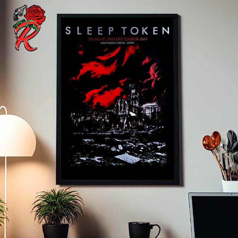 Sleep Token 2024 United Kingdom Tour Poster For Leeds At First Direct ...