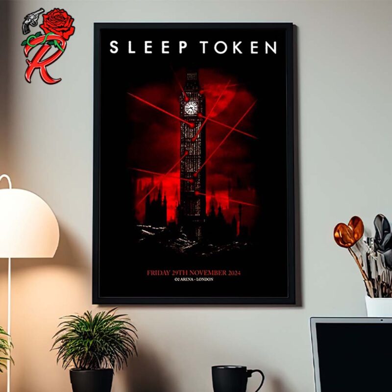 Sleep Token 2024 United Kingdom Tour Poster For London At O2 Arena On ...