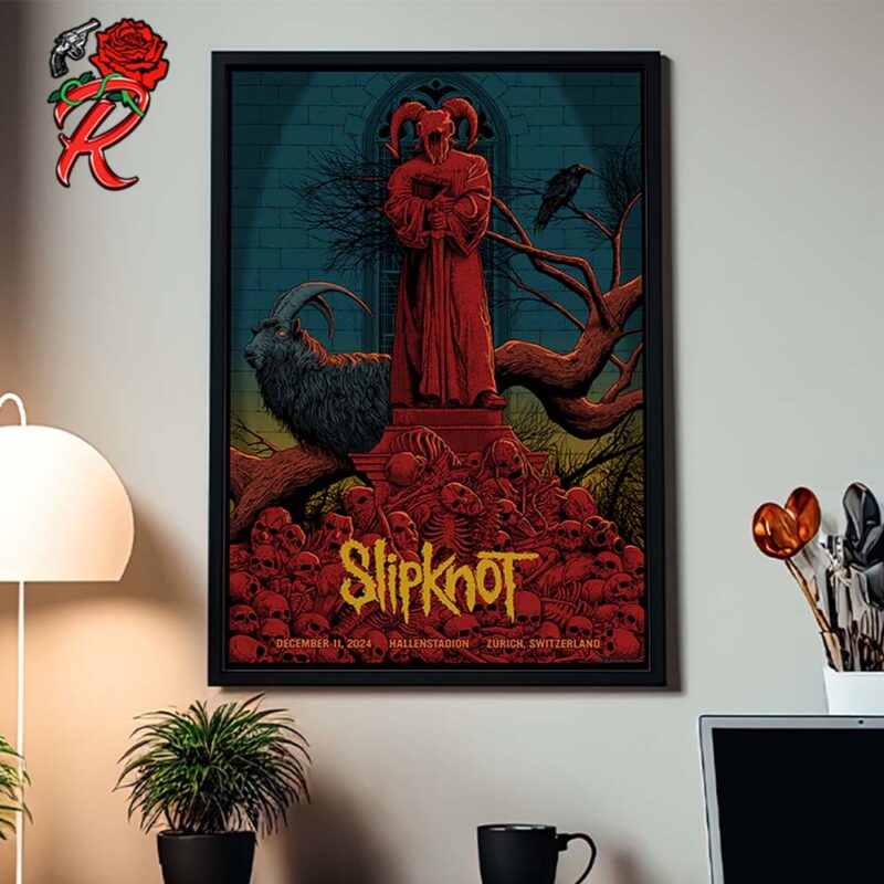 Slipknot Poster For Show In Zurich Switzerland Tour At Hallenstadion On ...